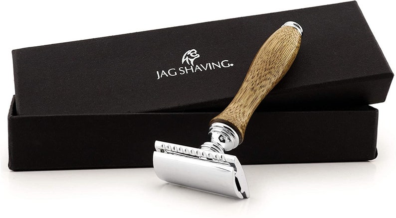 Natural Bamboo Double Edge Shaving Razor Wood Handle Shaver | Etsy UK