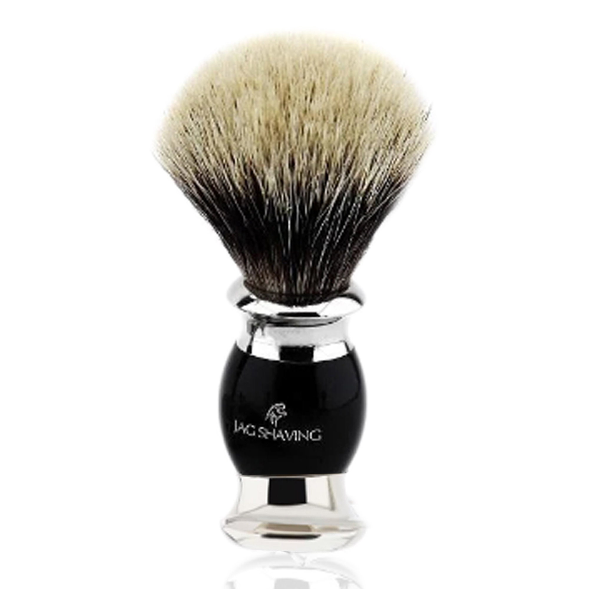 Luxury Black 3 Piece Shaving Set With Silver Tip Hair Shaving Brush, 5 ...