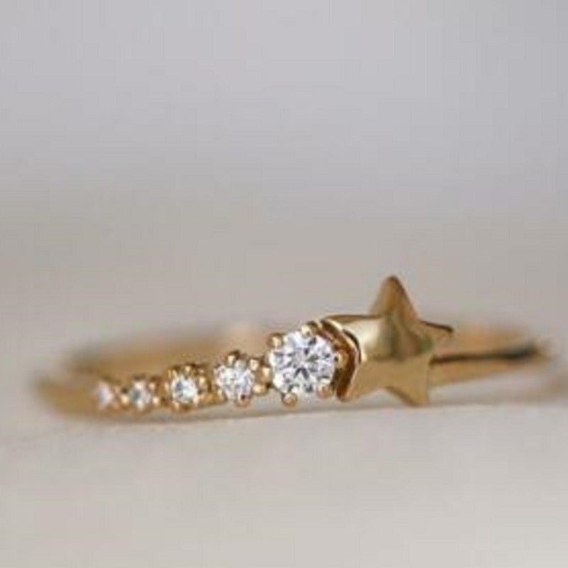 Star Engagement Ring - Etsy