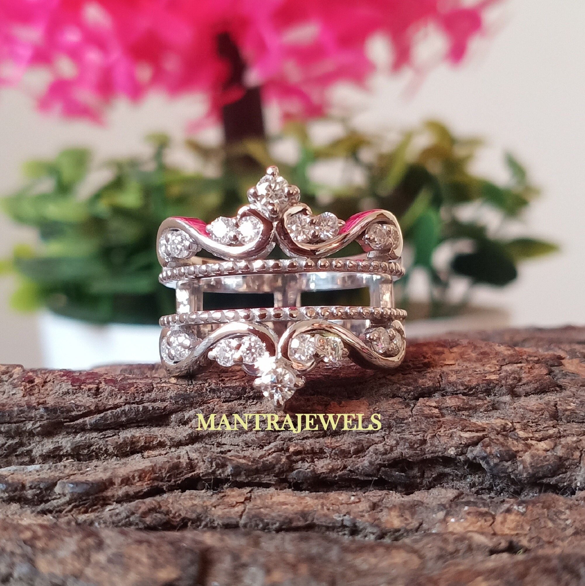 Round Cut Diamond Wrap Enhancer Ring 14K Gold Finish Wedding | Etsy