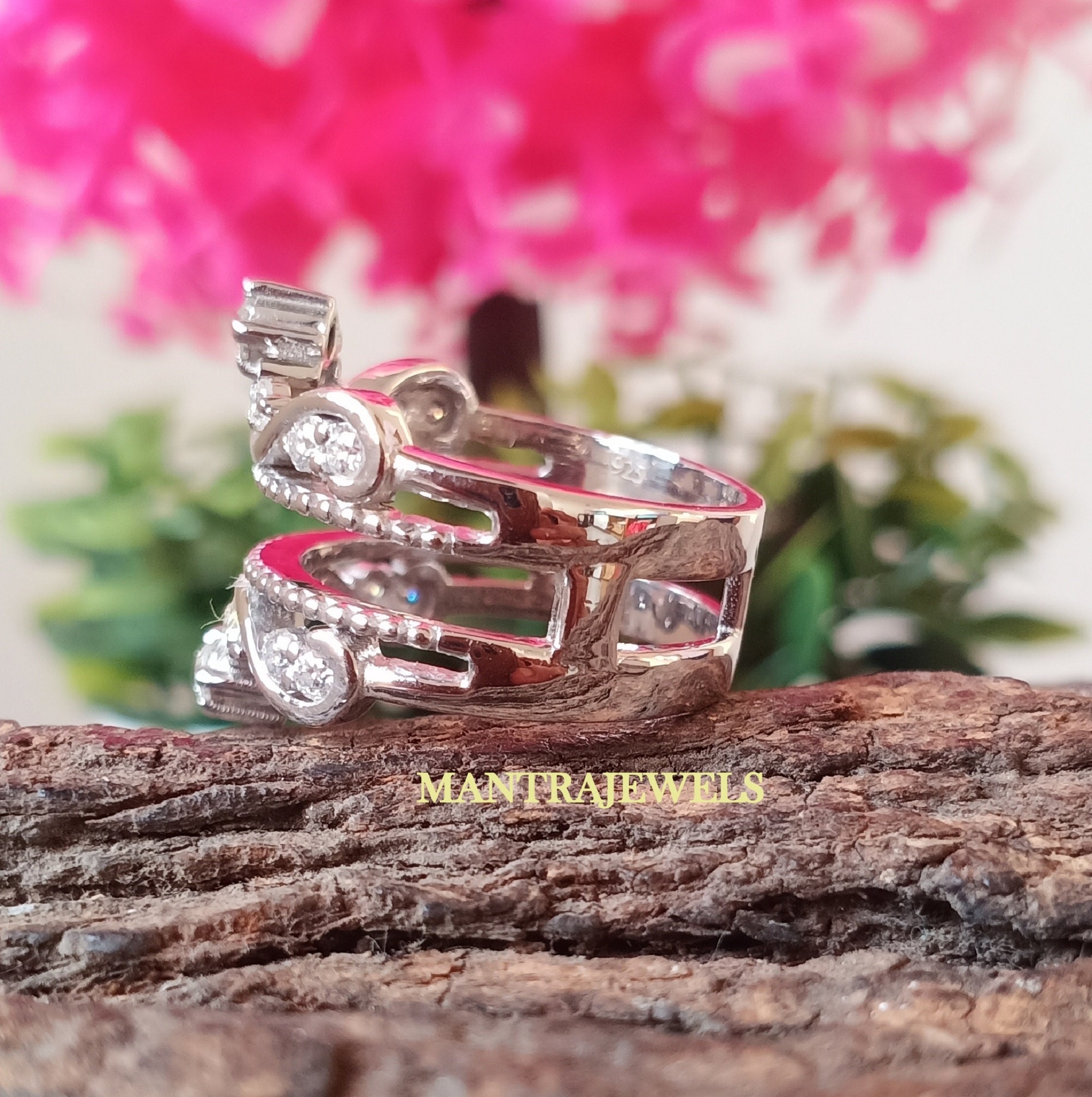 Round Cut Diamond Wrap Enhancer Ring 14K Gold Finish Wedding | Etsy