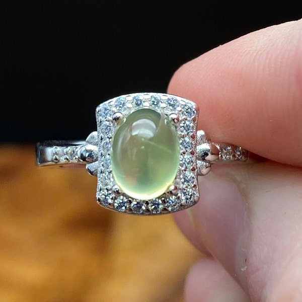 Prehnite Ring - Etsy