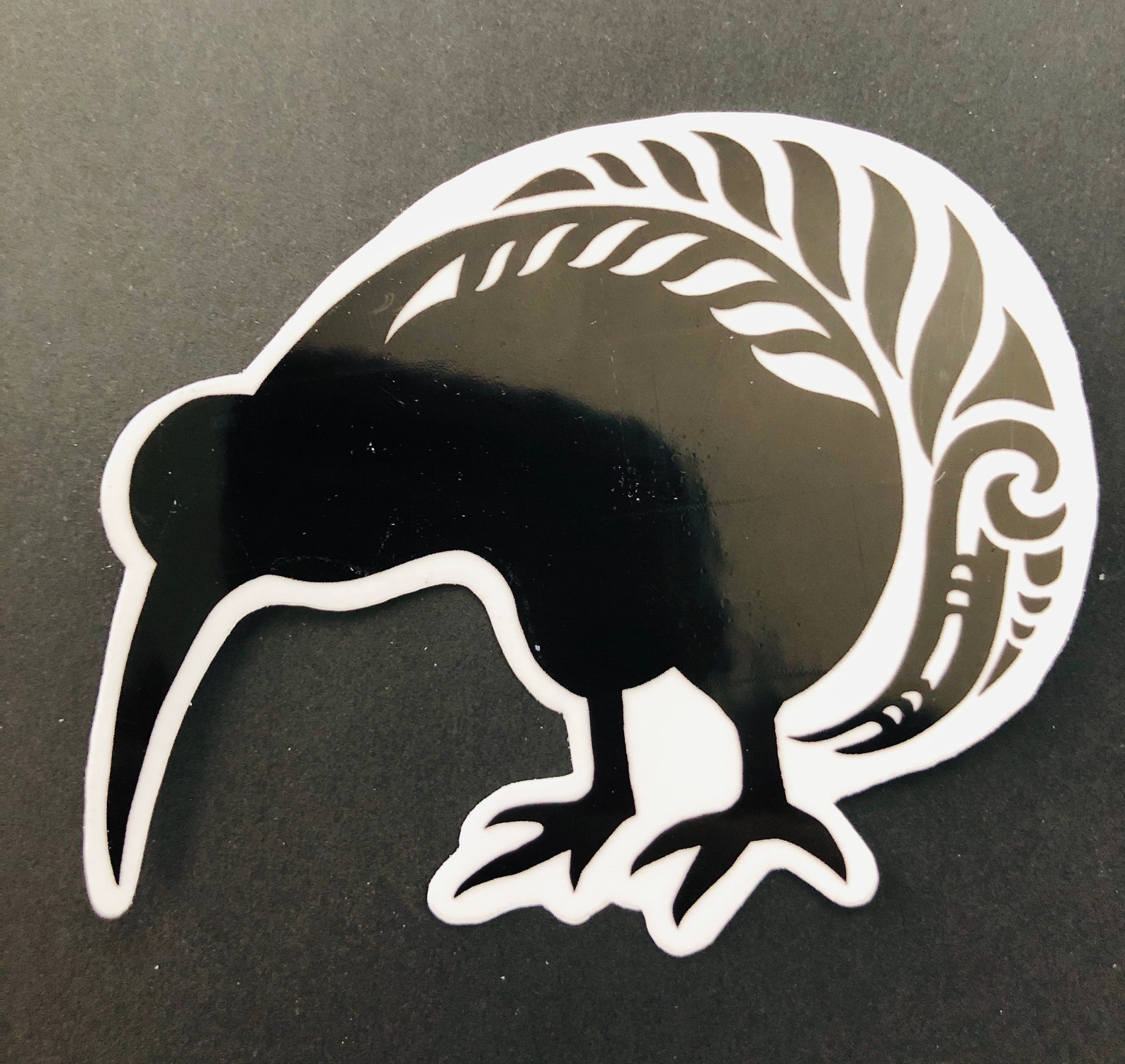 Kiwi and Fern Sticker | Etsy