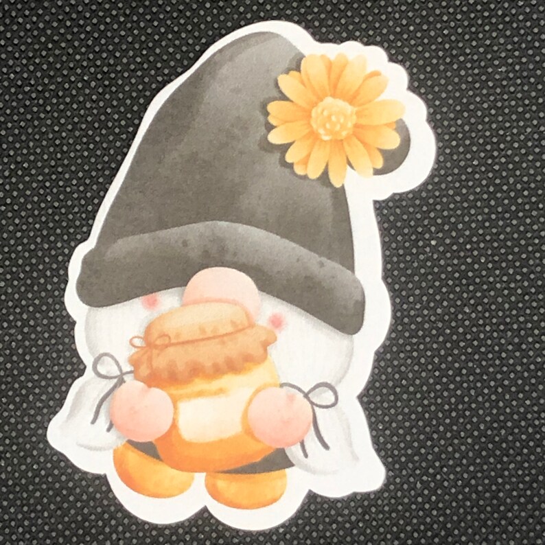 Paper & Party Supplies Stickers Paper Bee Gnome Girl with Honey Jar ...
