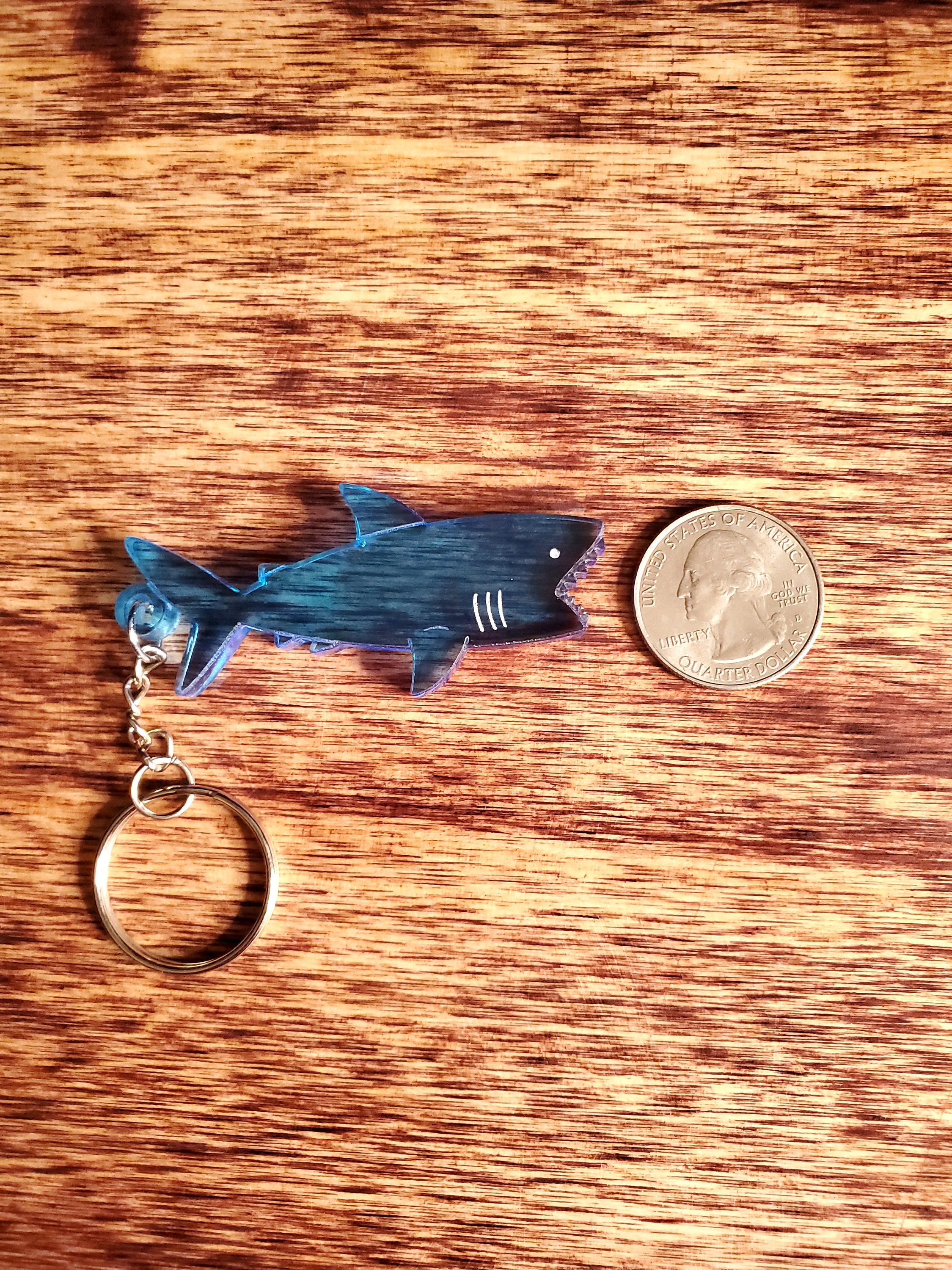 Shark Keychain Gift for Shark Lover Keychain Gift for Ocean - Etsy