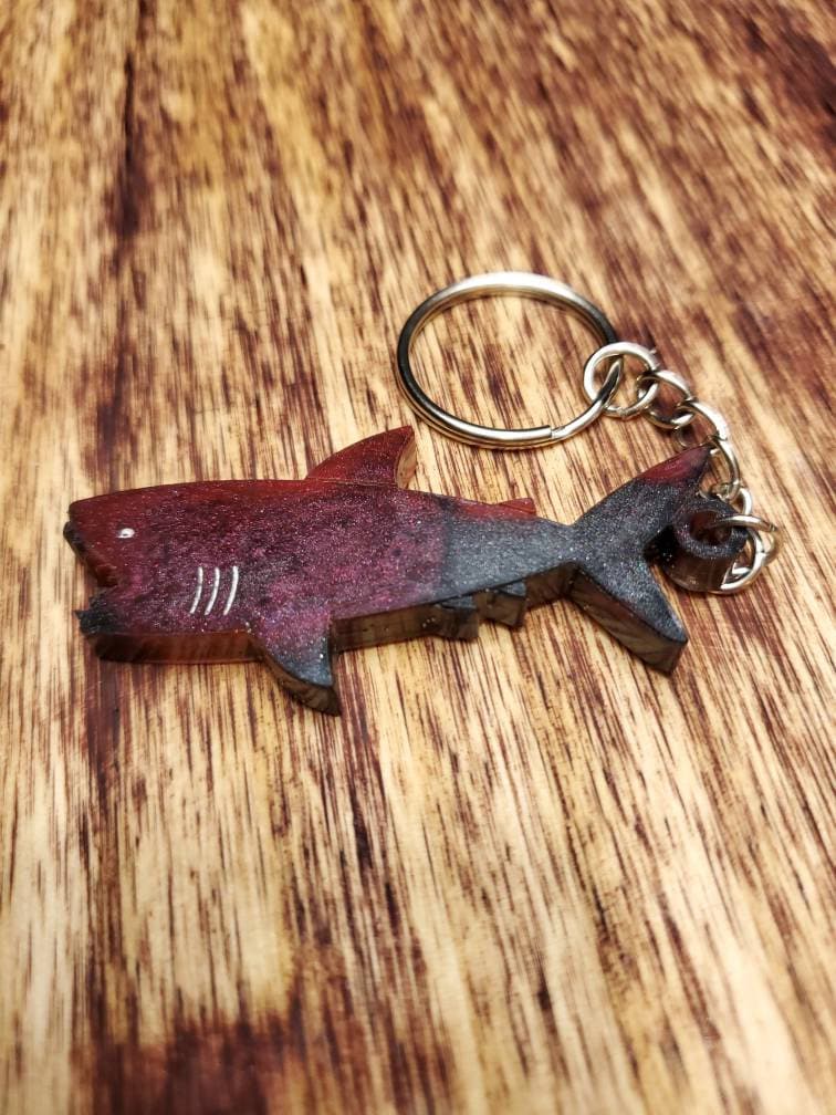 Shark Keychain Gift for Shark Lover Keychain Gift for Ocean - Etsy