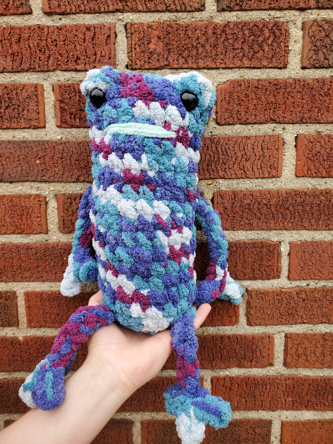 Jumbo Leggy Frog, Frog Plushie, Stuffed Animal, Plushie, Handmade ...