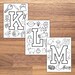 Coloring Pages Kit - Alphabet Fun | 26 A-Z Printable A4 Coloring Pages ...