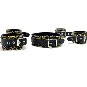 Leopard Restraint Set, Leopard Bondage Handcuffs, Leopard Handcuffs ...
