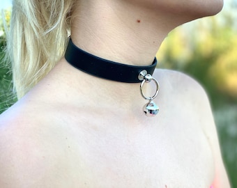 Bell Choker Velvet Bow Silver Black Collar Emo Goth Cosplay Cat Kawaii Etsy Ireland