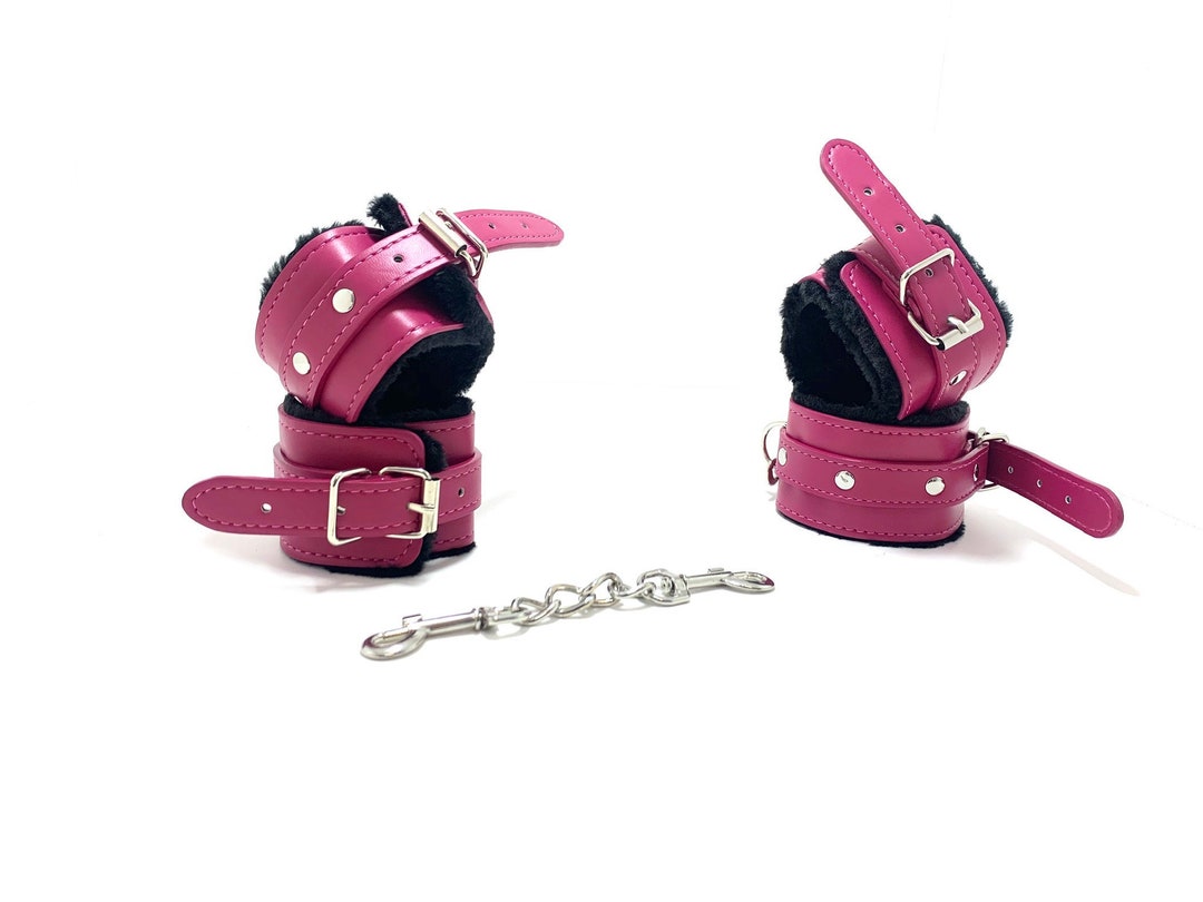 Gentle Purple Handcuffs With Plush, Plush Restraint Bondage Set, Light ...