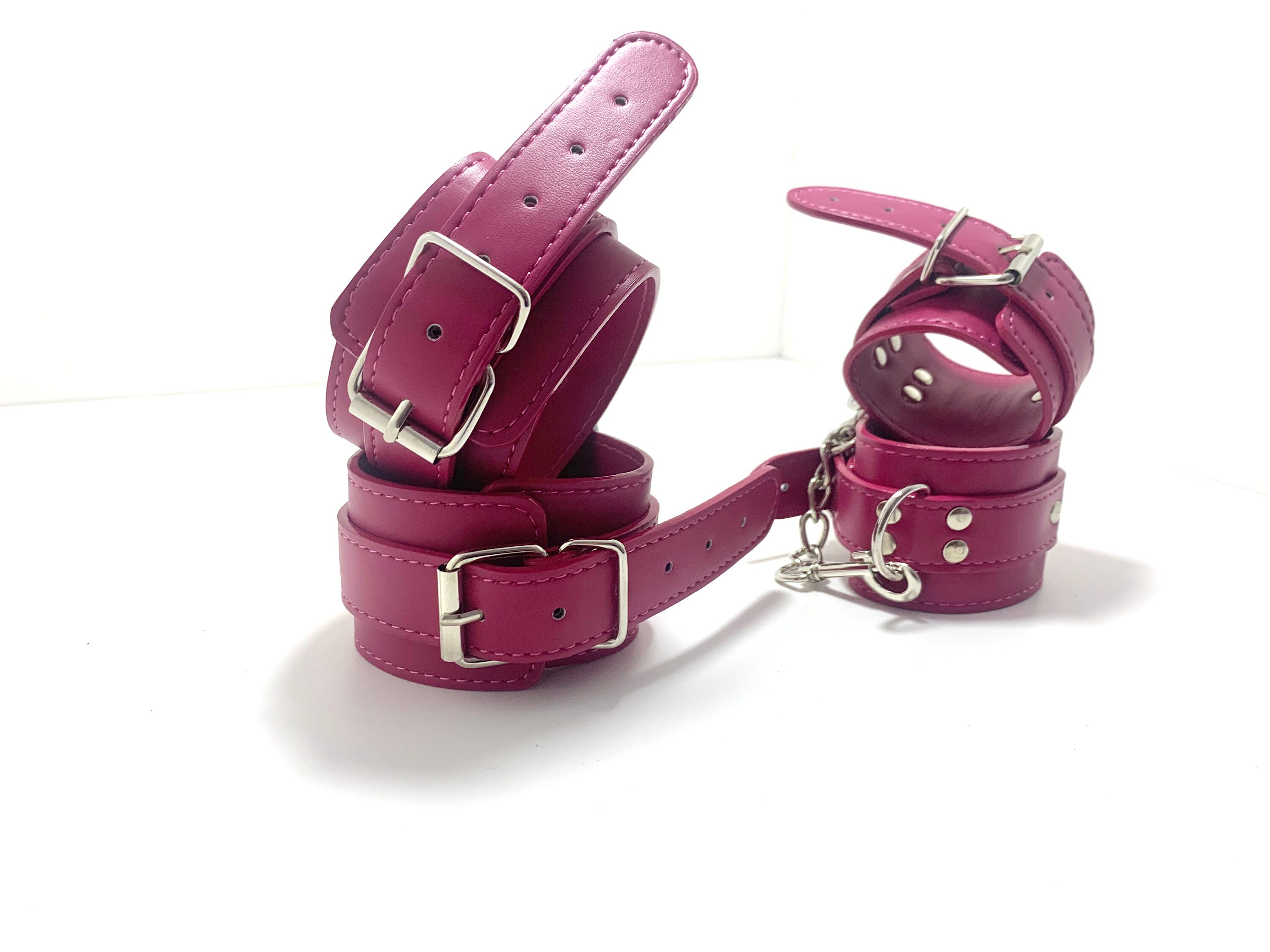 Purple Handcuffs and Ankle Cuffs Set Delicate Purple - Etsy UK