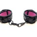 Black Pink Restraint Set, Collar and Leash, Purple Black Handcuffs ...
