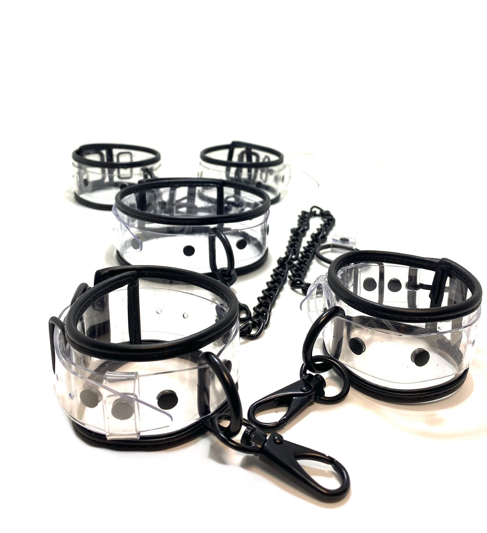 Transparent Bdsm Gear Set Transparent Silicone Handcuffs - Etsy