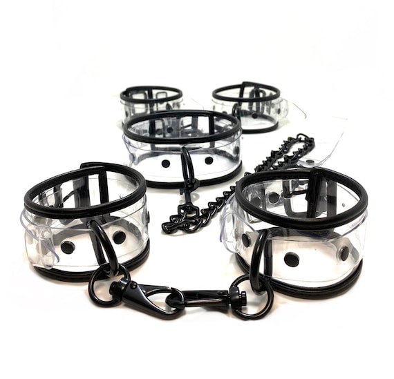 Transparent Bdsm Gear Set Transparent Silicone Handcuffs - Etsy