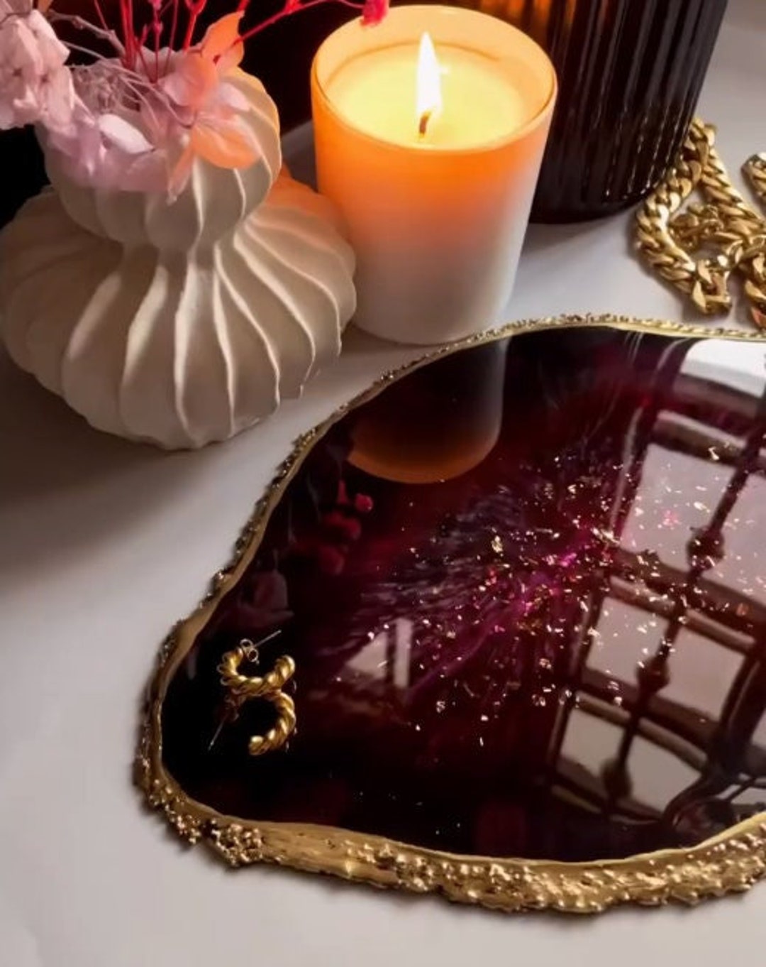 Resin Perfume Tray Perfume Organizer Handmade Resin - Etsy