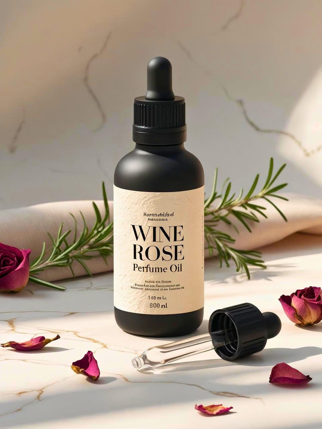 Natural Rose Perfume Oil With Red Wine | Handmade Alcohol-free Perfume ...