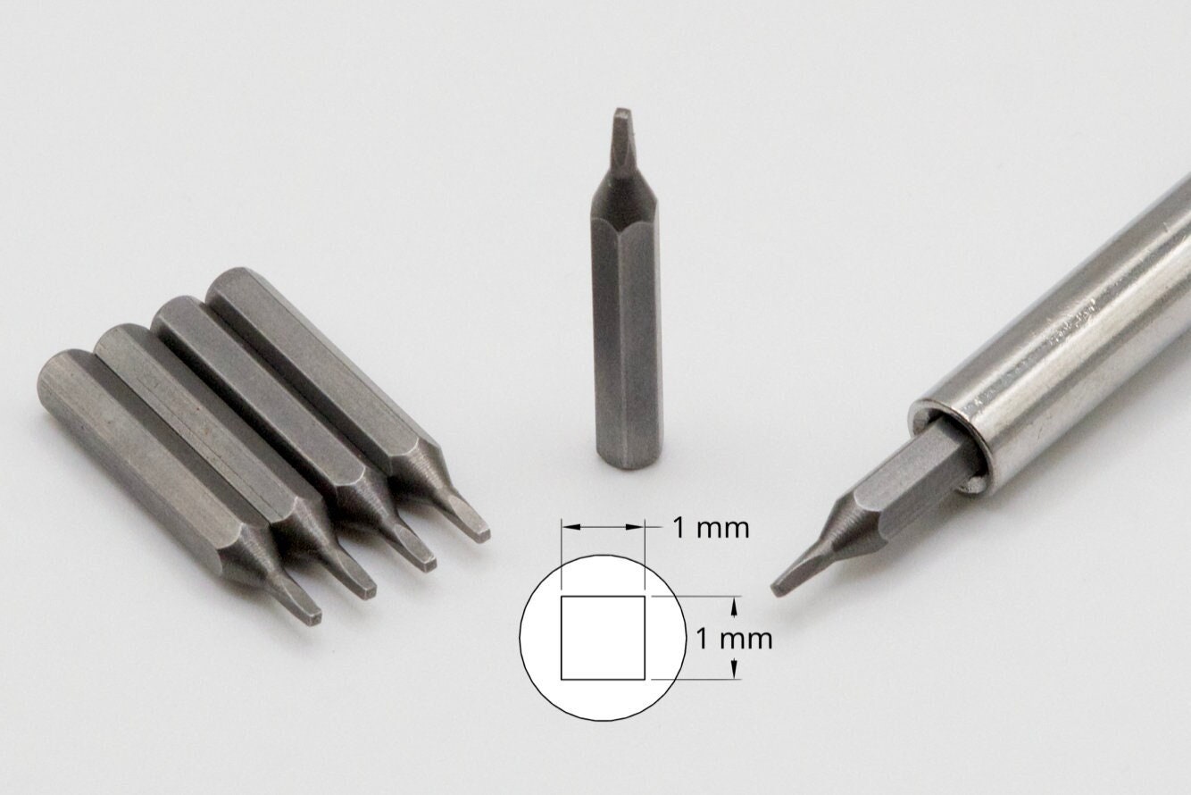 SX-70 Repair Screwdriver Bit - 1mm X 1mm Square (robertson) Screwdriver ...