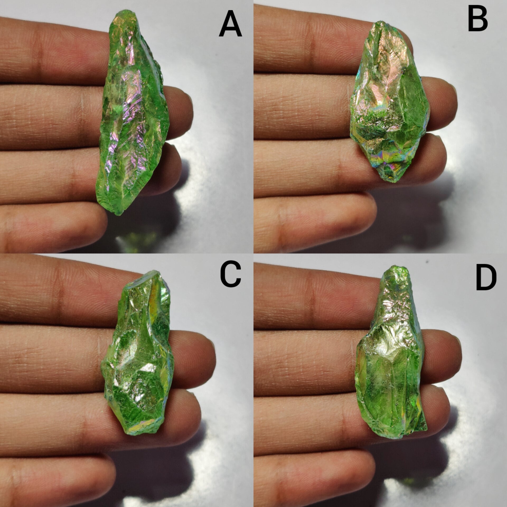 Beautiful Crystal Green Titanium Shards Use for Making - Etsy