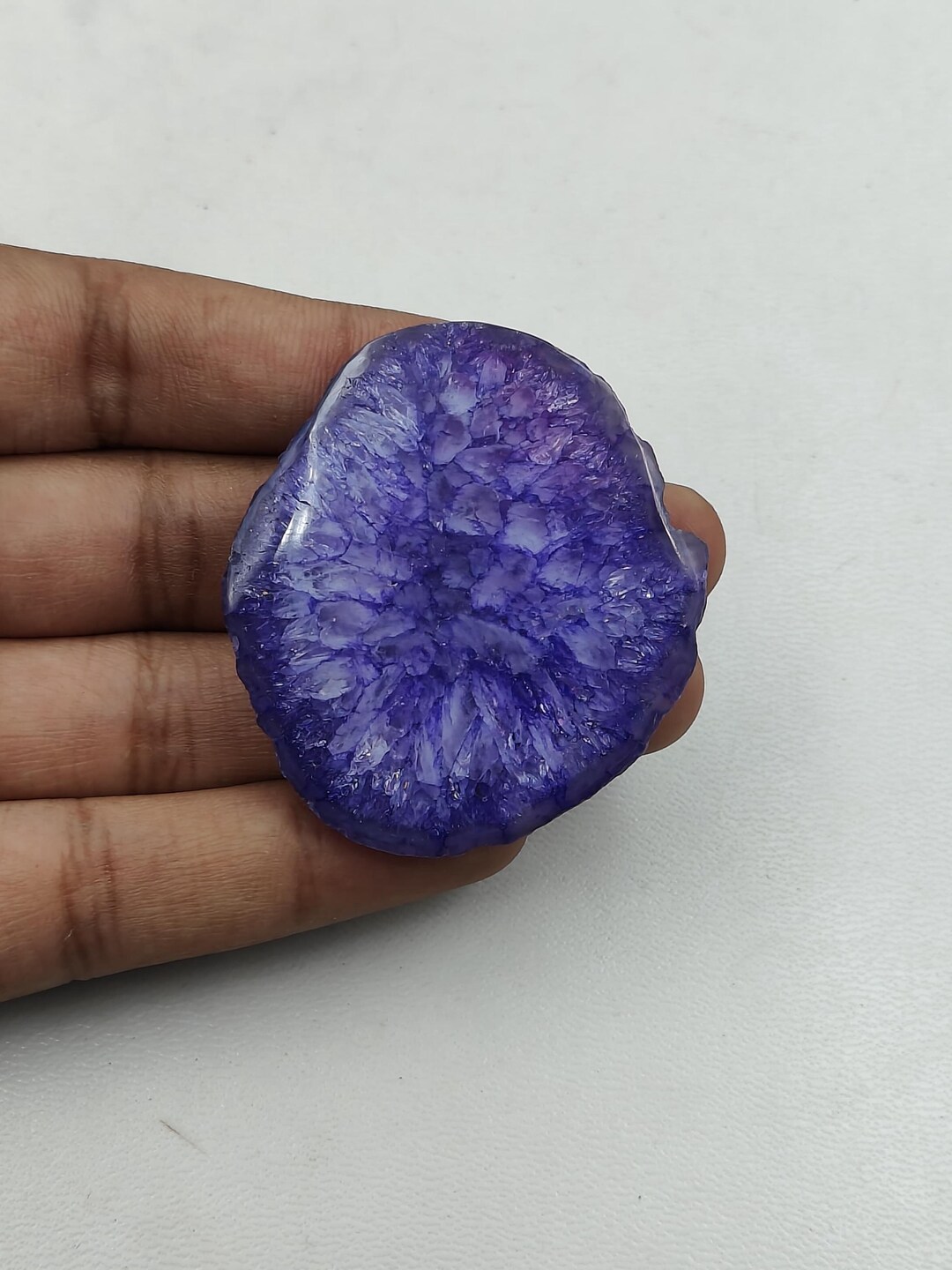 Natural Purple Slice Agate Gemstone Beautiful Purple Slice Agate ...