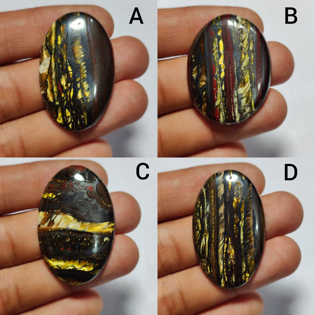 Attractive Iron Tiger Gemstone Mix Shape and Size for Jewelry Making ...