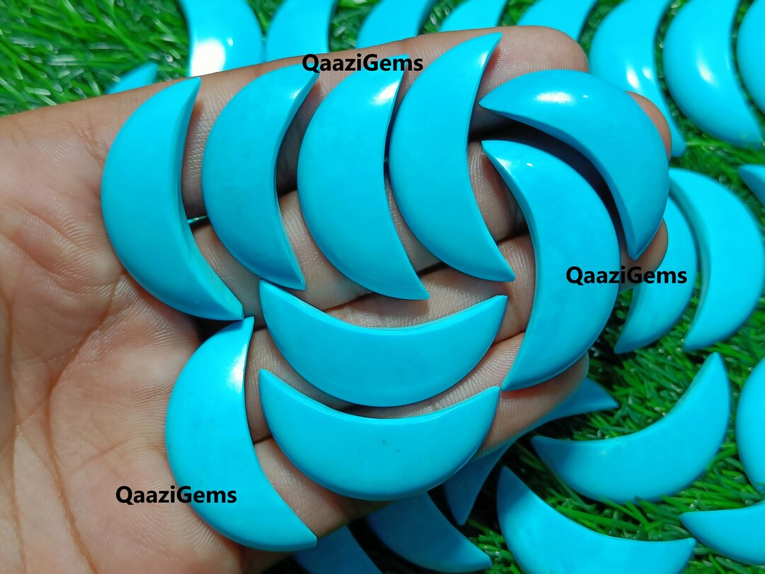 Unique Half Moon Shape Howlite Gemstone, Howlite Turquoise Wholesale ...