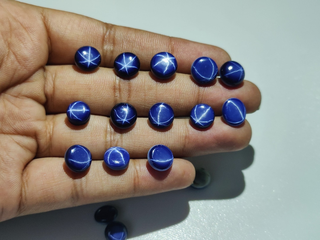 Beautiful Blue Star Sapphire Round Shape Beautiful Color, Attractive ...