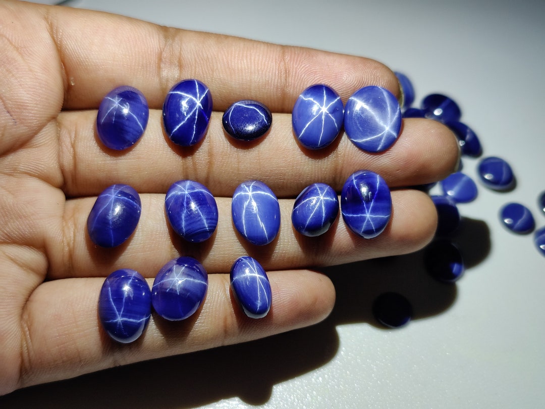 Beautiful Blue Star Sapphire Mix Shape Beautiful Color, Attractive Look ...