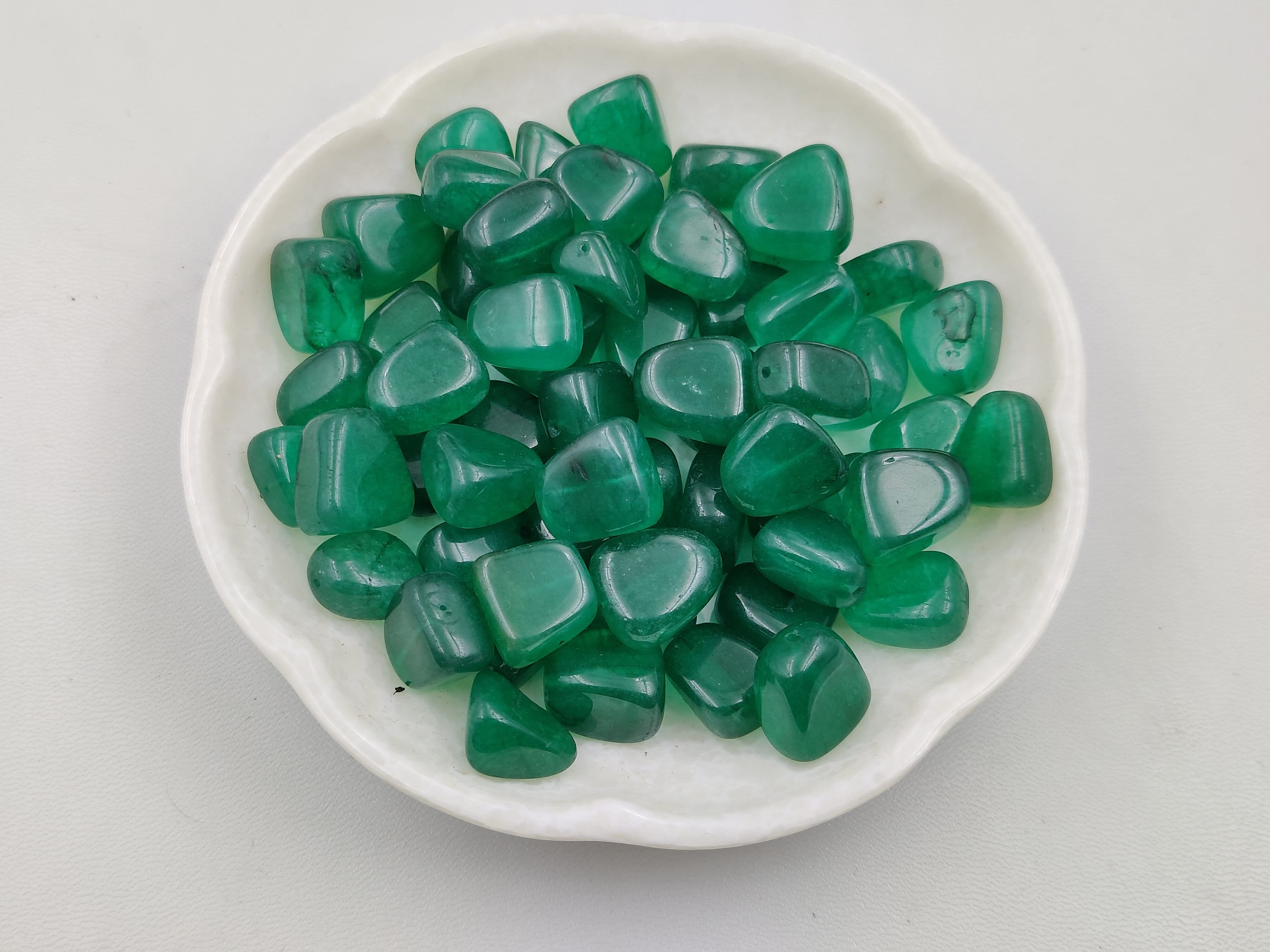 Beautiful Green Quartz Tumbled Shape Crystal Loose Tumbled, Healing ...
