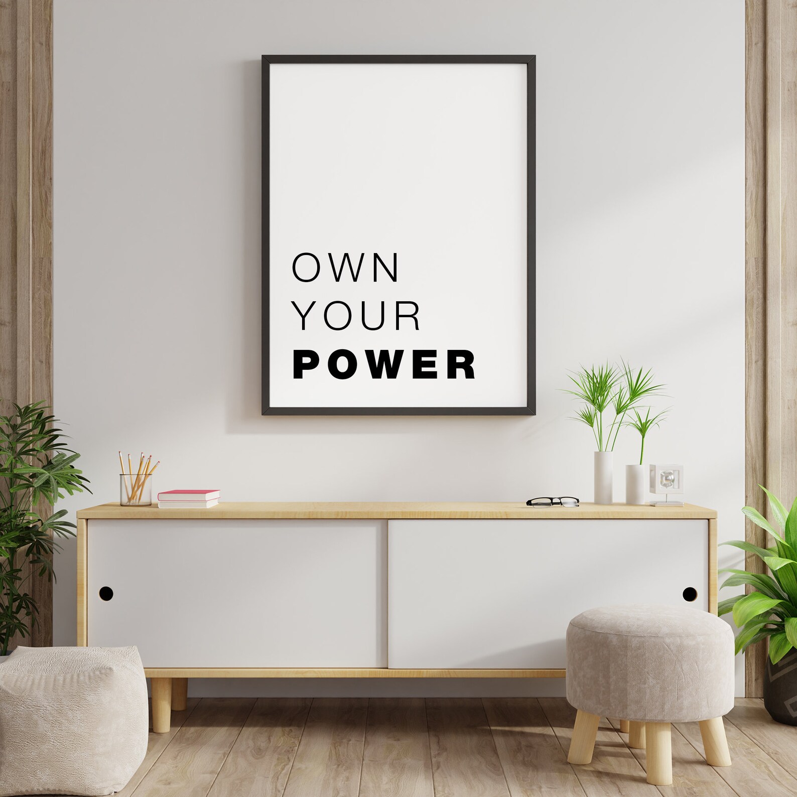 Own Your Power PRINT and PNG Wall Art Quote Print | Etsy