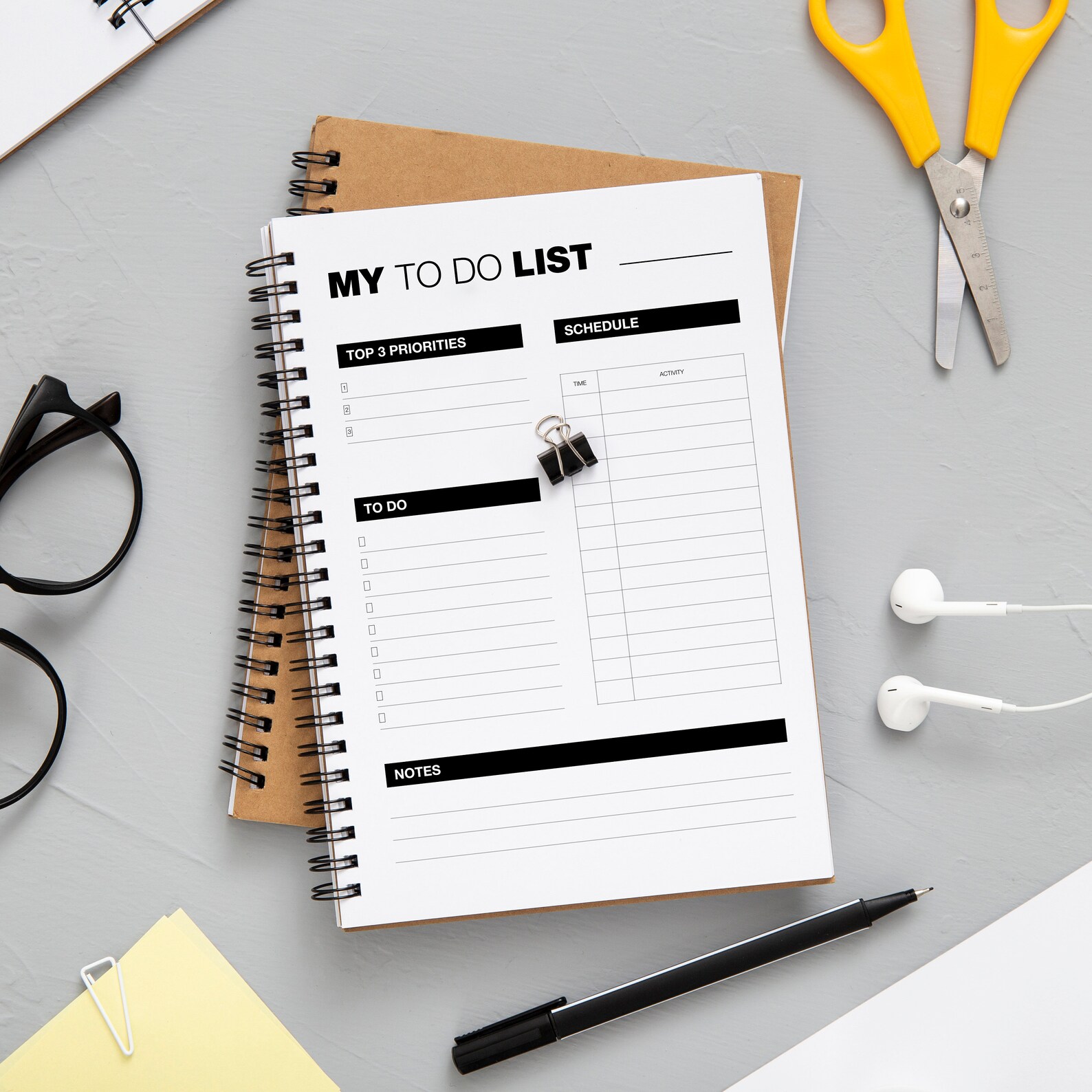 Personalized To-do List Insert PRINTABLE Minimalist Daily or | Etsy