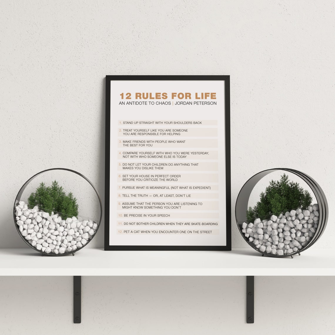12 Rules for Life PRINTABLE Poster Wall Art Fill in | Etsy
