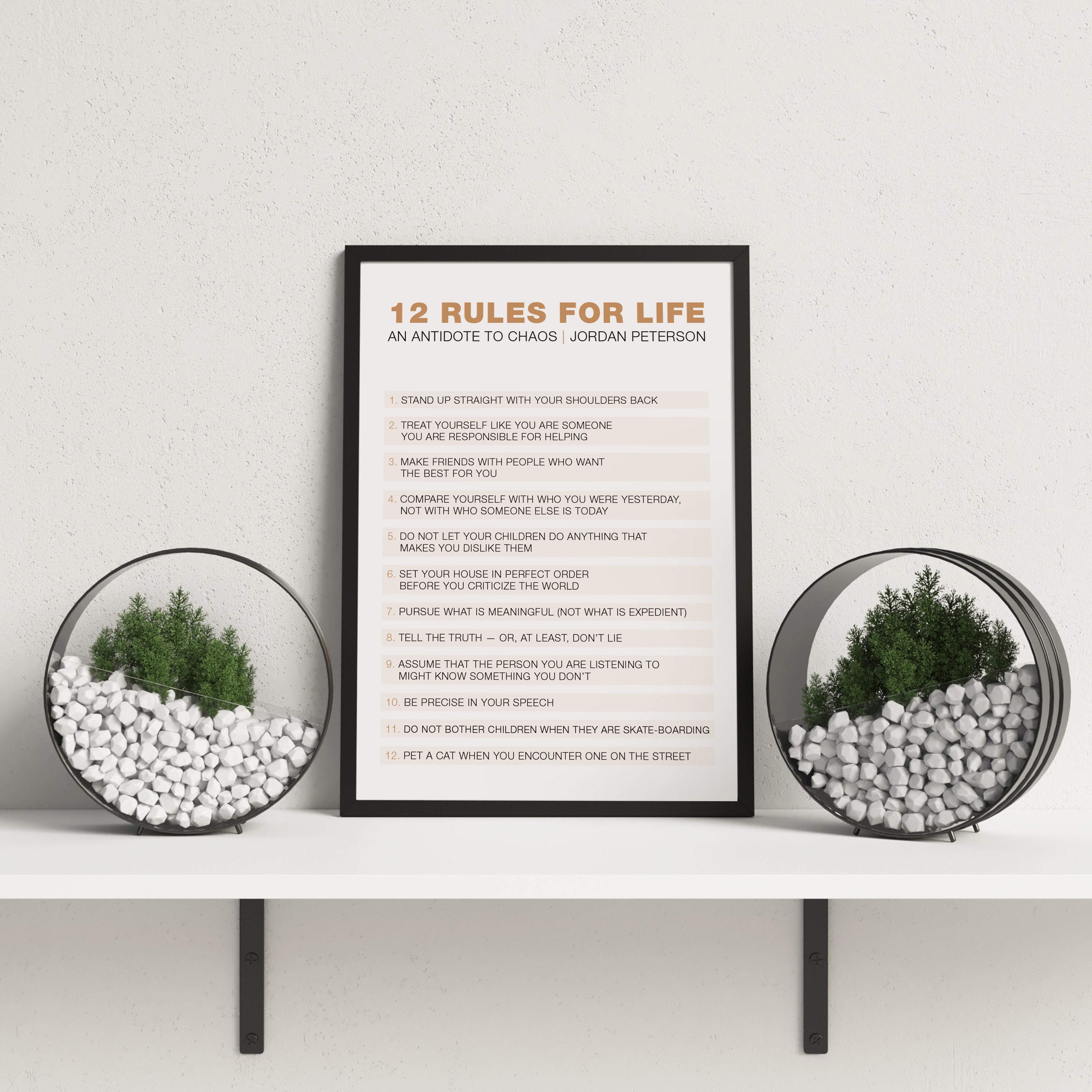 12 Rules for Life - PRINTABLE Poster - Wall Art | Fill in Planer ...