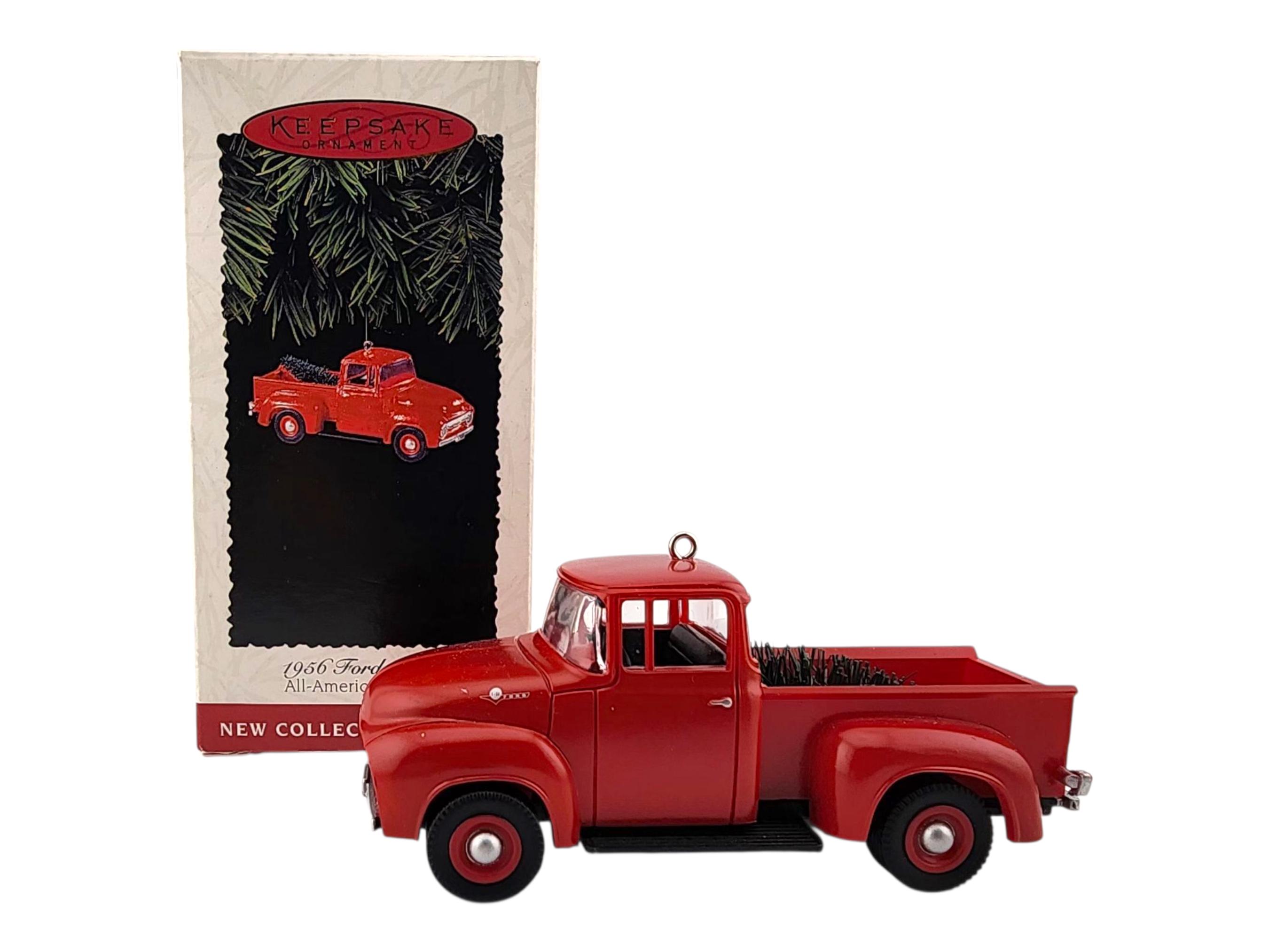 Vintage Hallmark Car Ornaments: 1956 Ford Truck, 1949 Cadillac, 1959 El ...