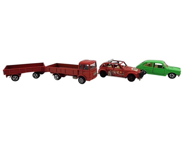 Set of 3 Majorette Diecast Vehicles, Made in France, Fiat 127, Saviem ...