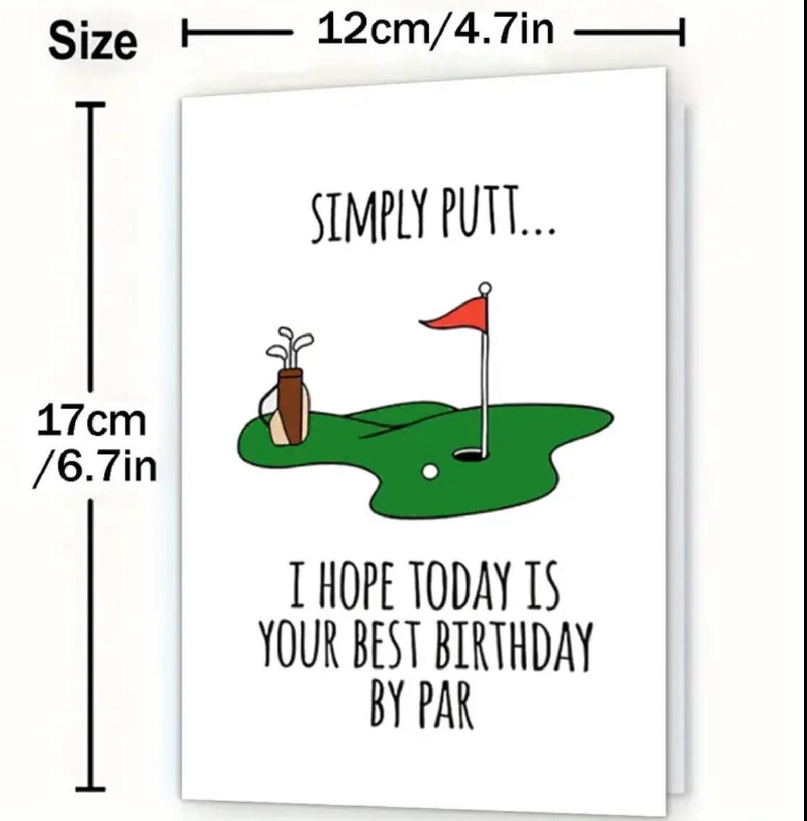 Golf Themed Birthday Card - Etsy