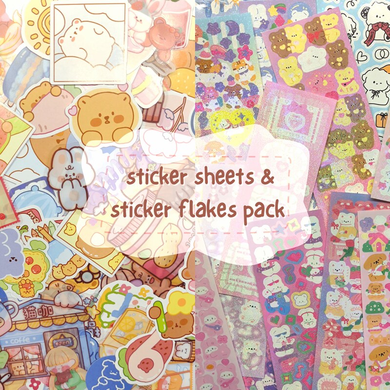 Sticker Sheet Pack Korean - Etsy