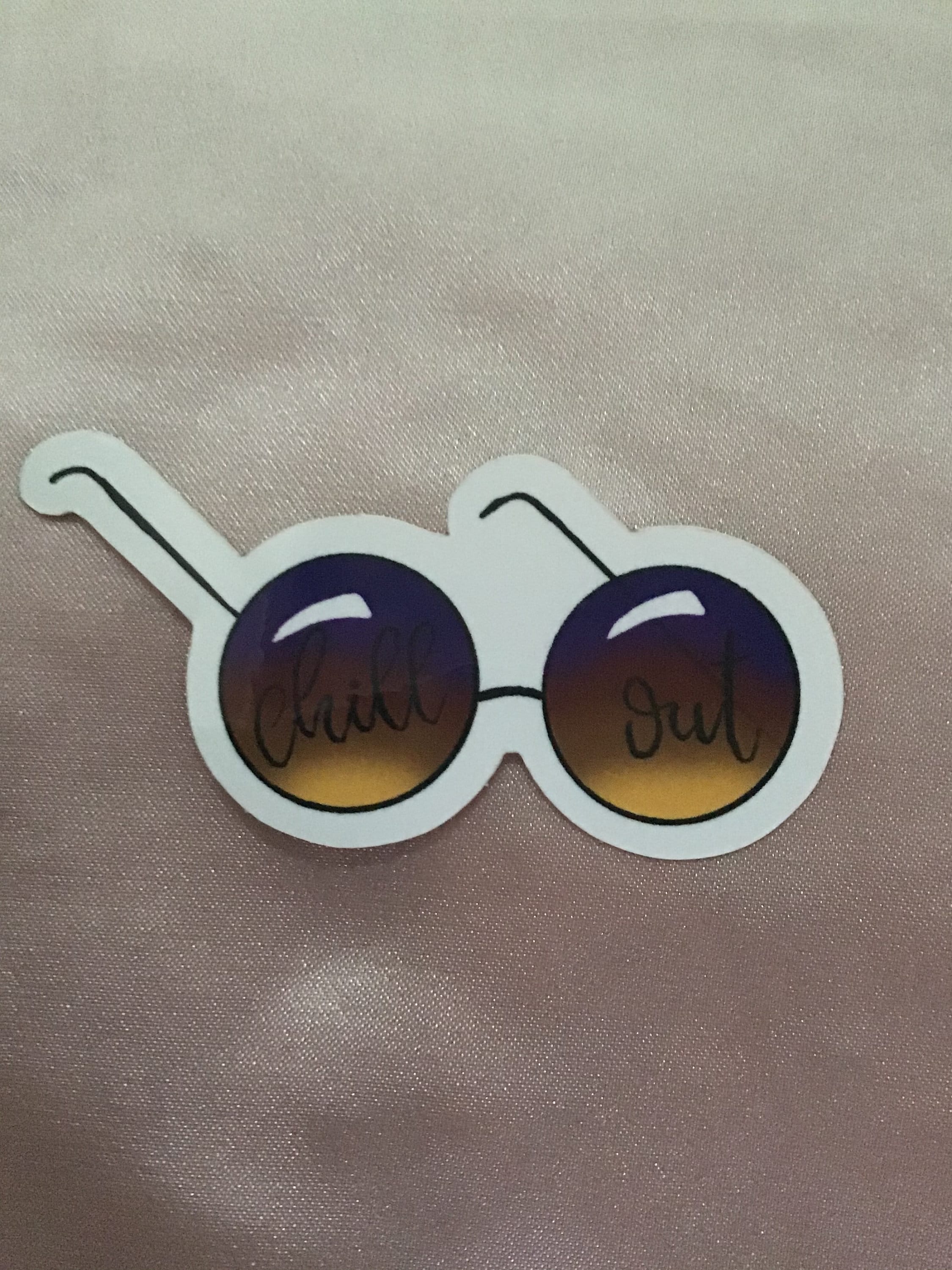Chill Out Sunglasses Sticker - Etsy