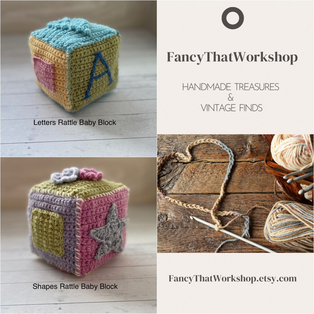 Plush Baby Blocks With Rattle Sounds - Etsy