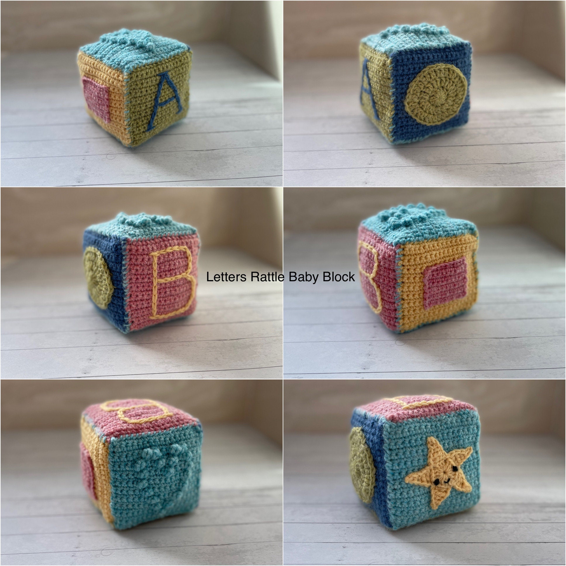 Plush Baby Blocks With Rattle Sounds - Etsy