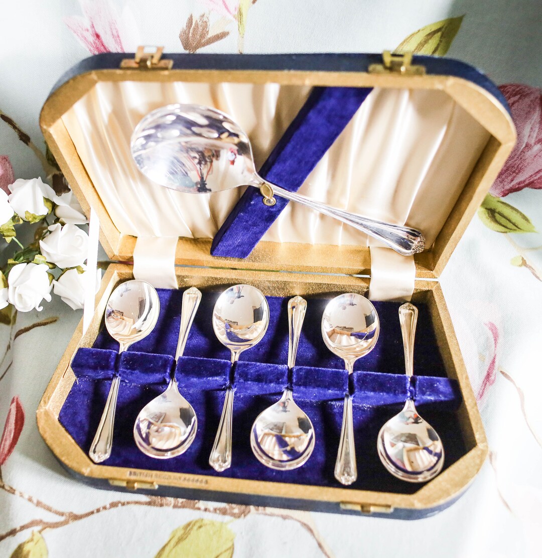 1940s Dessert Spoons Set - Etsy