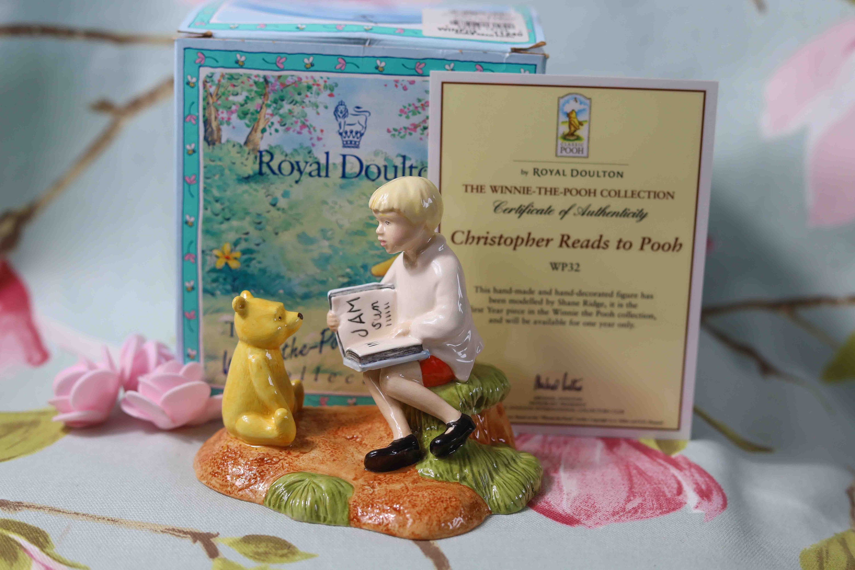 rare Royal Doulton (Beswick) Christopher Robin reading to Pooh tableau ...