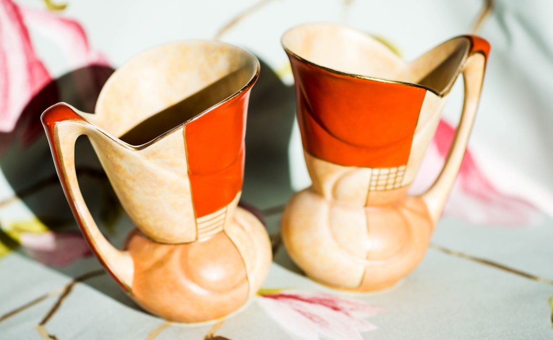 Beautiful Pair of Art Deco Crown Devon Fieldings Jugs (or Vases) - Etsy