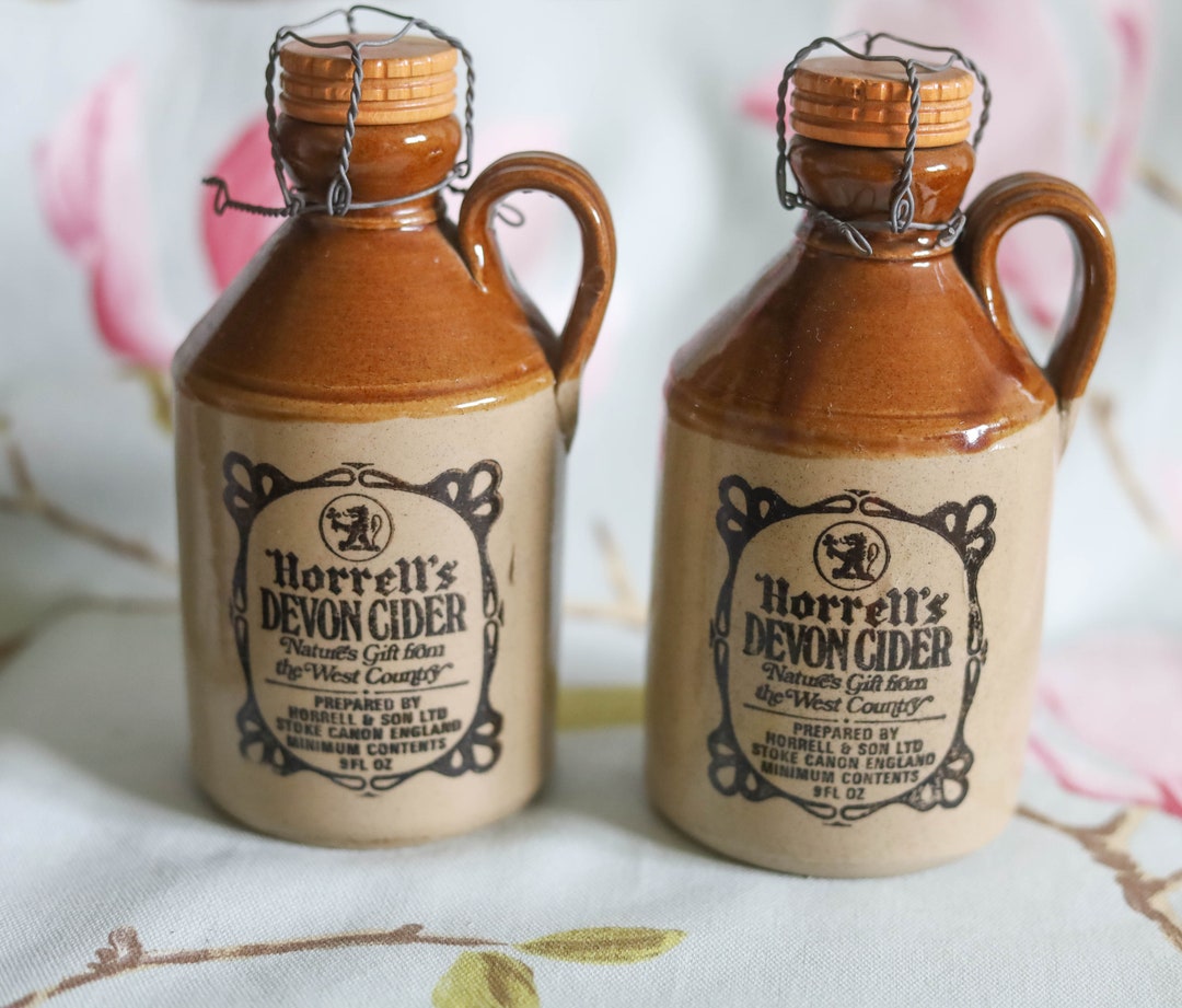 Duo of Devon (horrells) Cider Flagons 9 Fluid Oz: Perfect for Oils ...