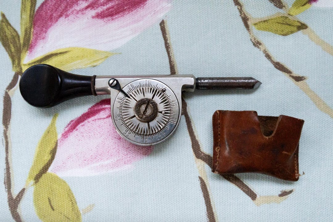 Victorian Early Form of Protactor by L S Starrett in Original Case: for ...