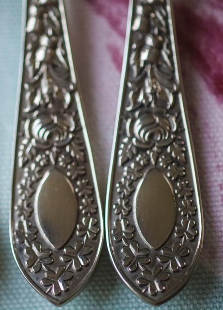 Edwardian boxed cutlery set : J H Potter Sheffield (1910) with original ...