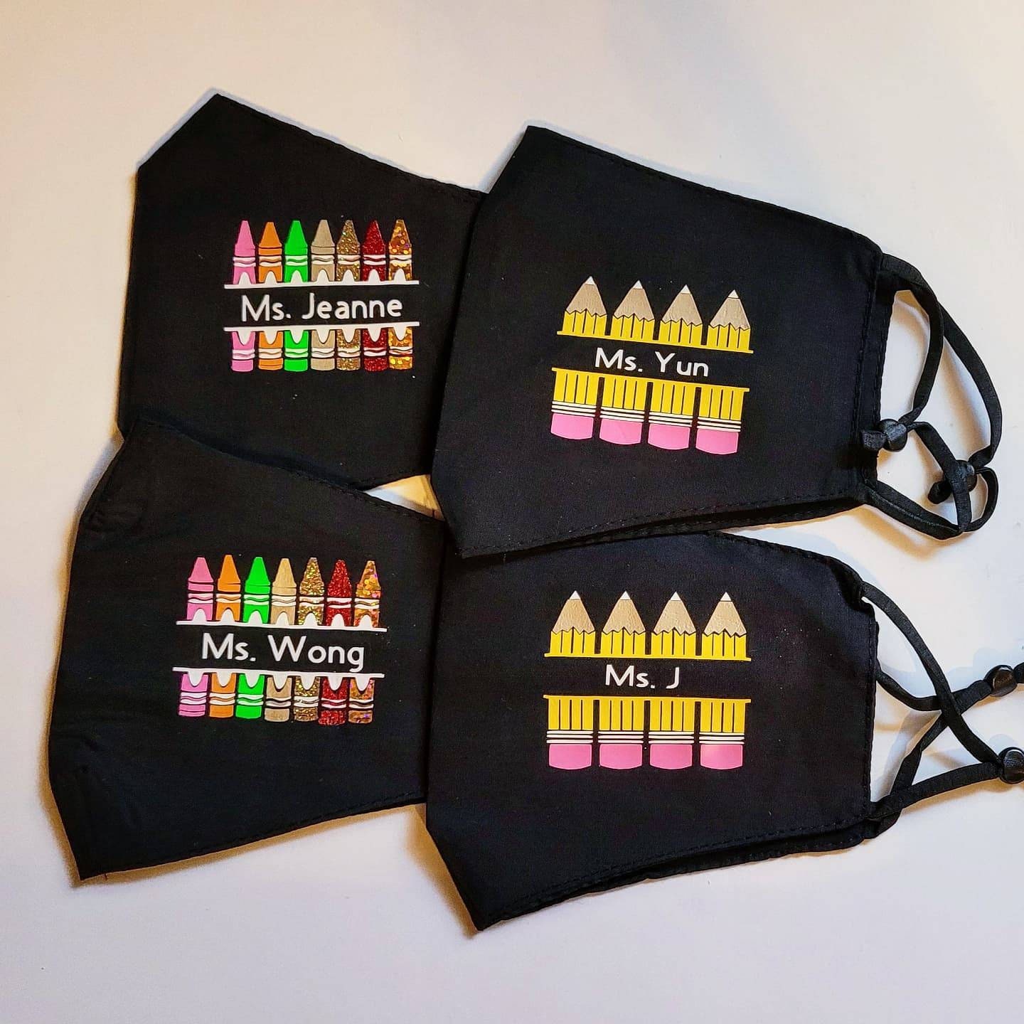 Teacher Masks Pencil Mask Crayon Mask Adjustable - Etsy