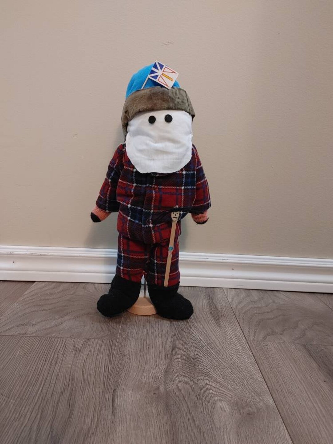 Newfoundland Mummer Figure.. Made With a Wooden Frame , Clothing and ...