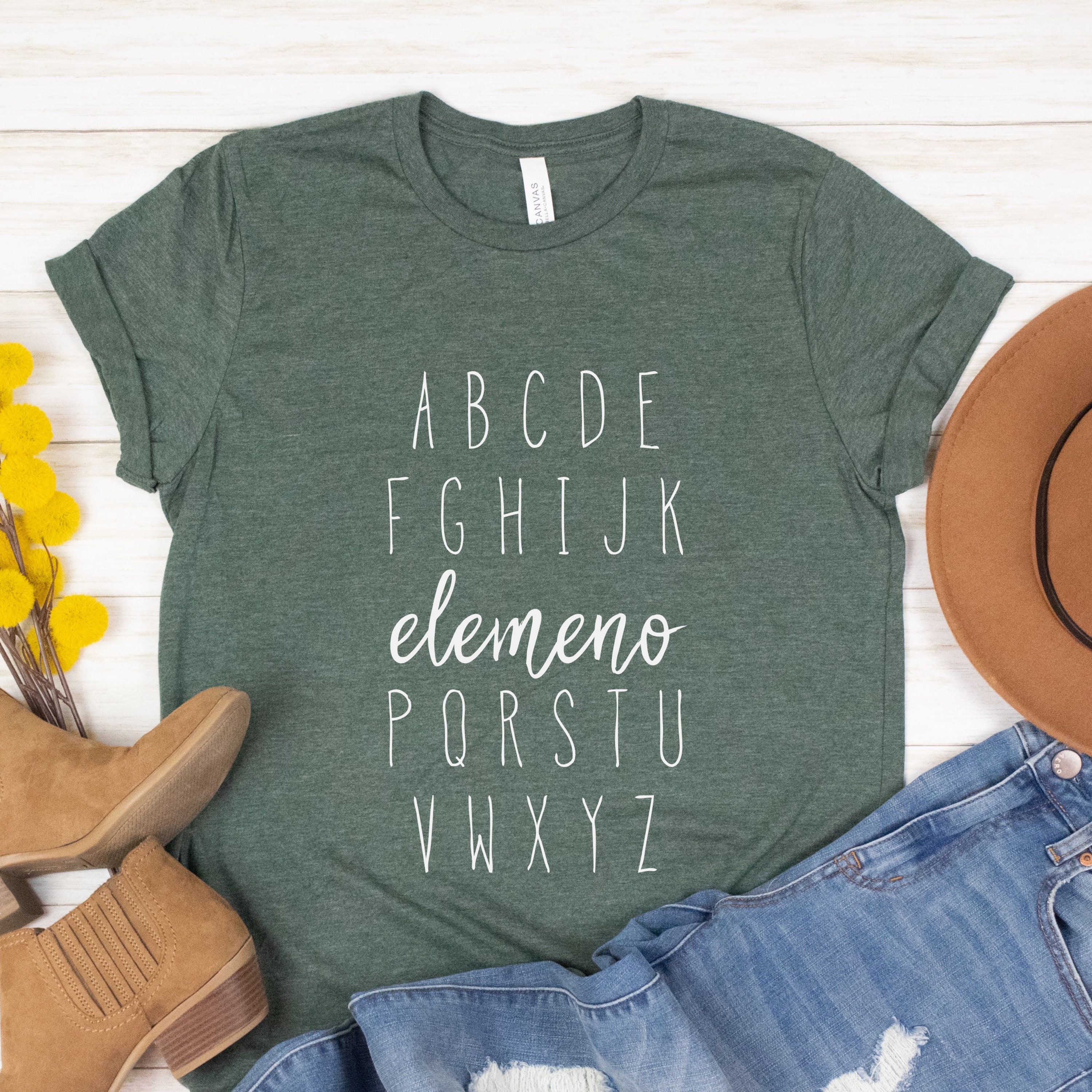 Abc Shirt Teacher Shirt Elemeno Shirt Shirt for Teachers - Etsy