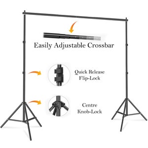 Large Backdrop Stand 10 X 9ft Photo Video Studio Adjustable Backdrop ...